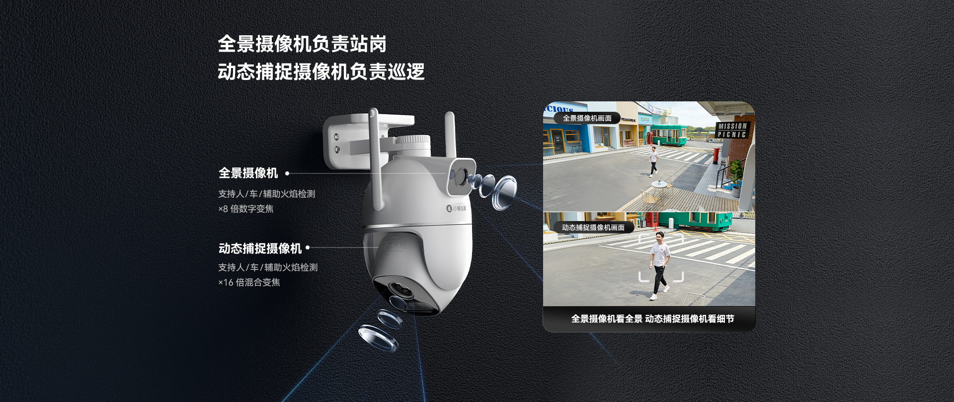 小豚当家室外摄像头T5 3K双摄版-室外摄像机-小豚当家官网-华为智选生态品牌 1000万用户喜爱的智能安防品牌